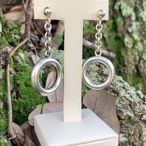 Beach Gypsy | Jewelry | Ss Hoop And Chain Earrings | Poshmark